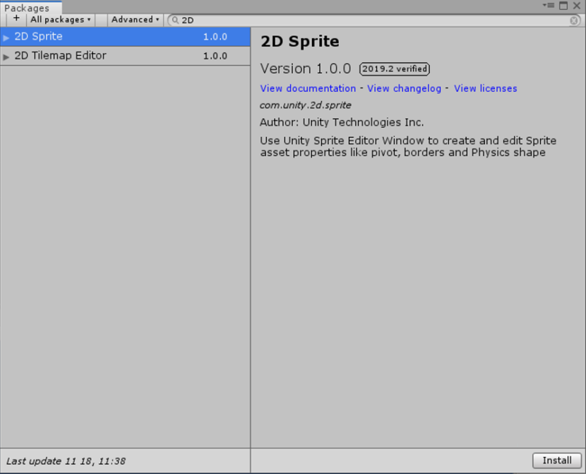 Unity 2019.2のSprite Editor立ち上げについて | SBクリエイティブ