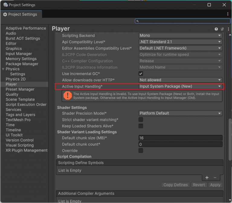 Unity 6.1でのInput System変更に伴うエラー対応 | SBクリエイティブ