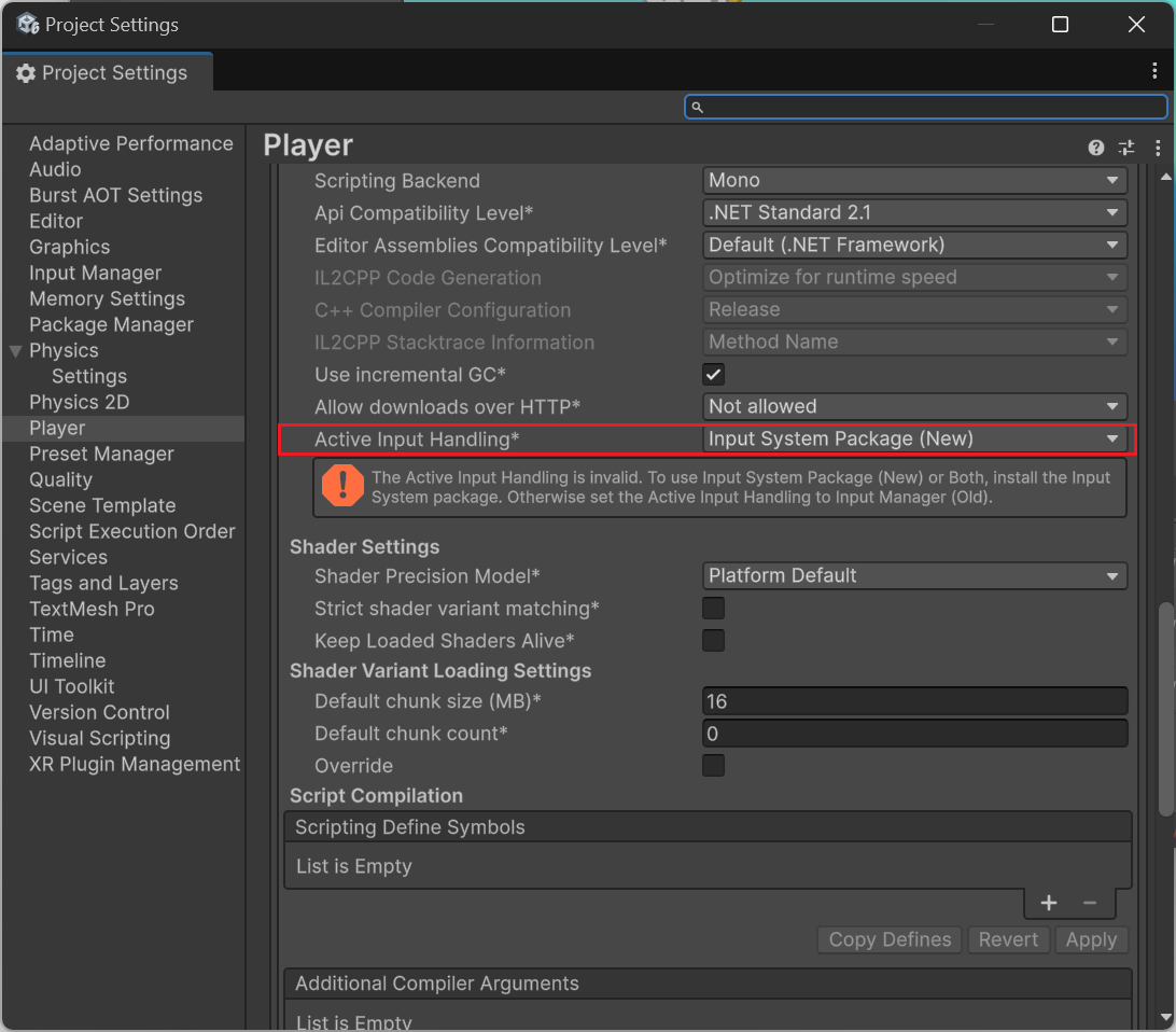 Unity 6.1でのInput System変更に伴うエラー対応 | SBクリエイティブ